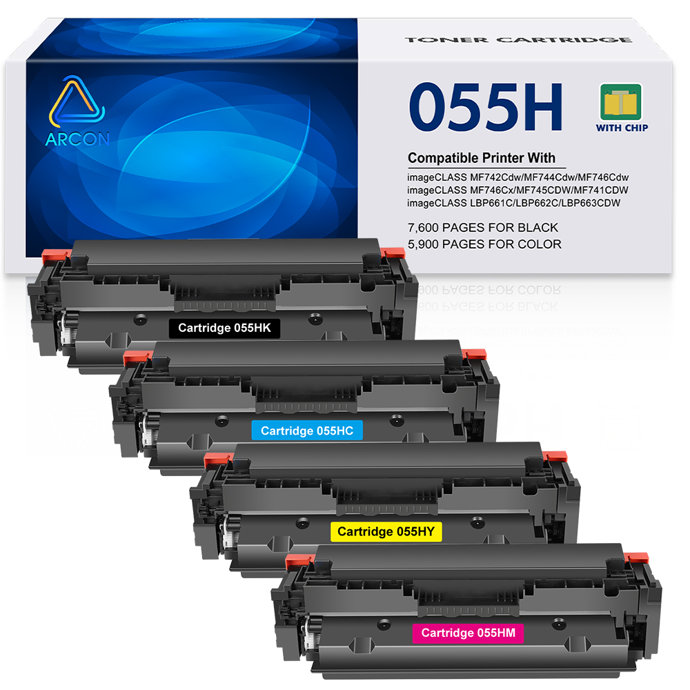 055H 055 Toner Cartridge High Yield Compatible for Canon 055H CRG-055H ...