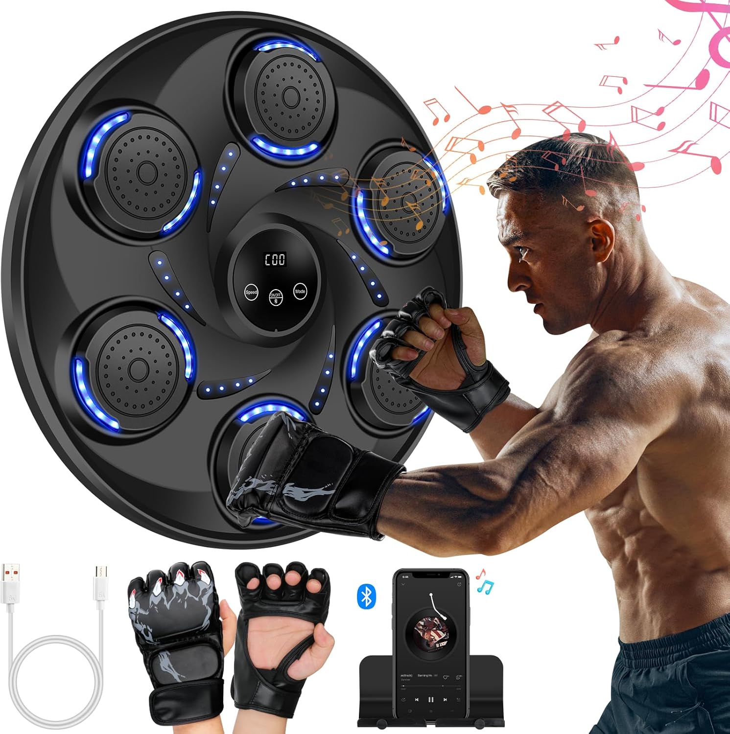 Music Boxing Machine,Electronic Punching Machine Boxing Training ...